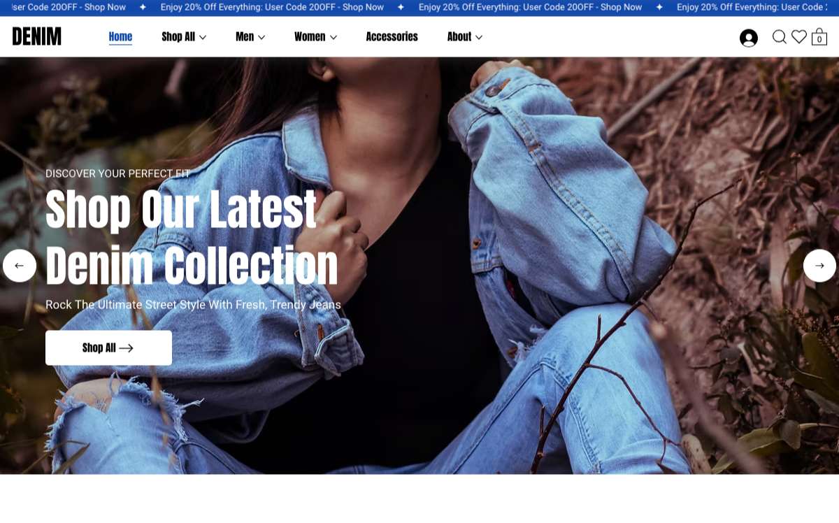 Denim Shop | Wix Marketplace | Wix.com